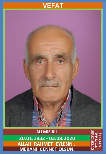 ALİ MISIRLI – Yenice Gazetesi